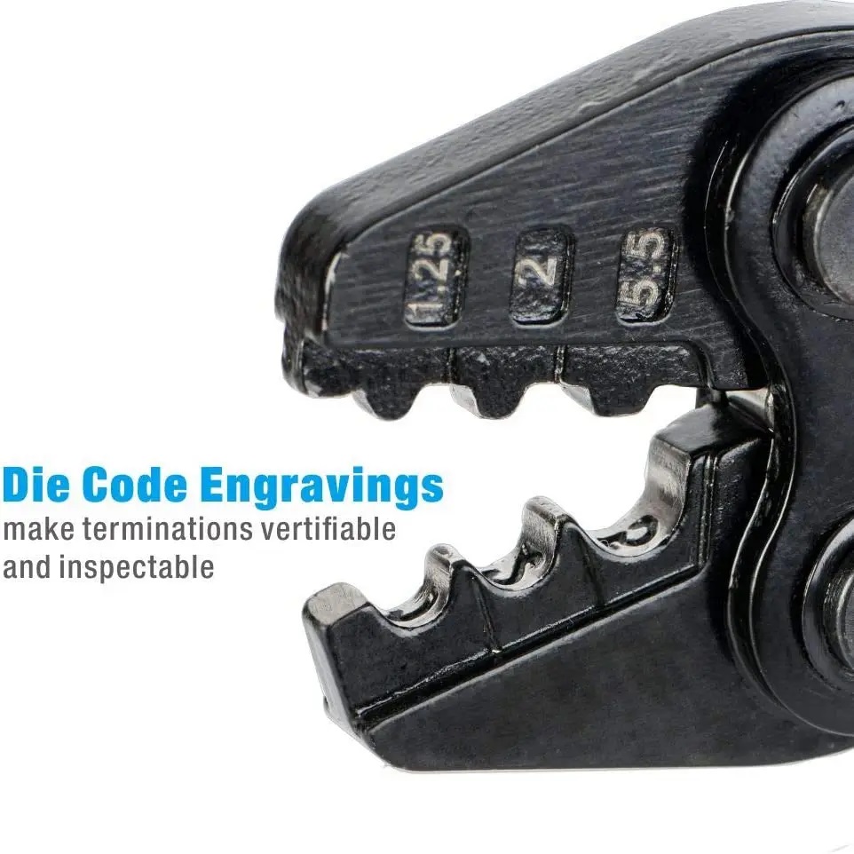 คีมย้ำหางปลาเปลือย คีมย้ำหางปลา IWISS IWS-6 ขนาด 16-10 AWG (1.25-5.5 mm)