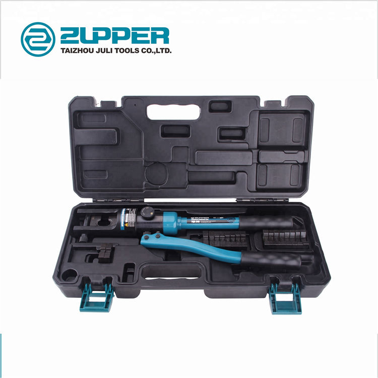 คีมย้ำหางปลาไฮโดรลิค Zupper YQK-300 พร้อมชุดหัวย้ำ 12เบอร์ขนาด 10-300mm2